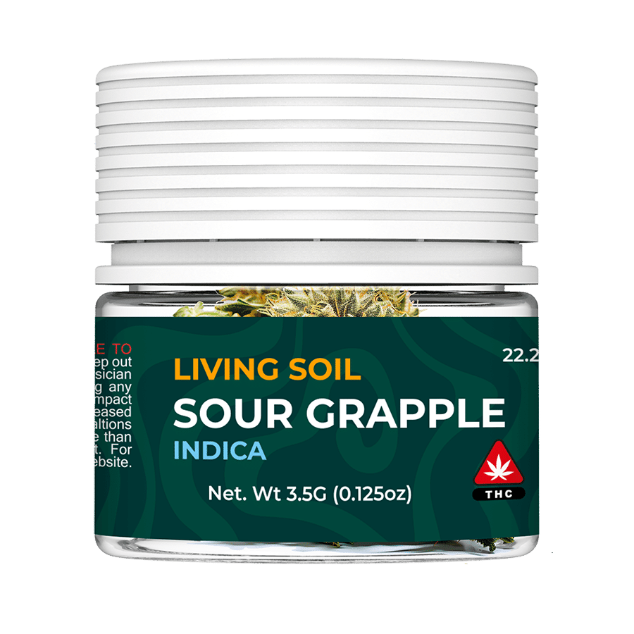 LIVING SOIL | THCA FLOWER | SOUR GRAPPLE – mint.